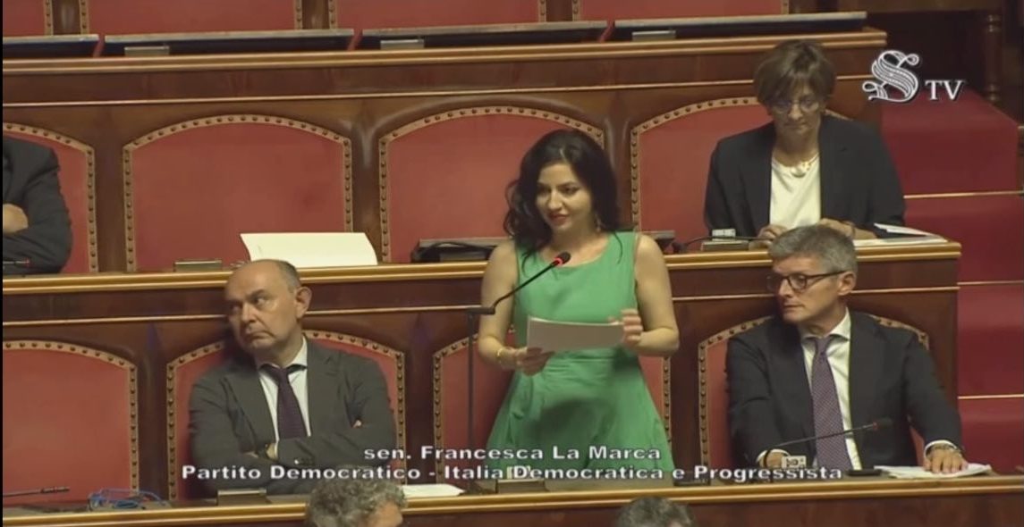 La Sen. La Marca (PD) interviene in Aula nel sessantottesimo ...